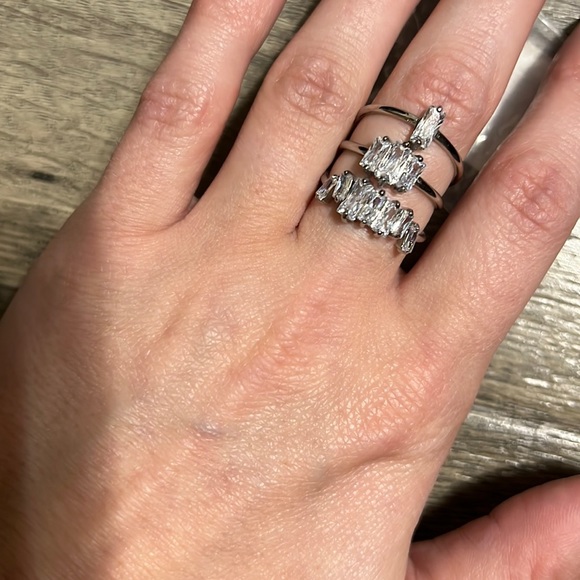 Jewelry | Baguette Triple Stack Ring | Poshmark